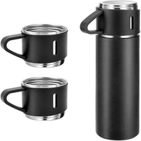 Thermos En Acier Inoxydable 500ML + 3 Tasses - Home Market